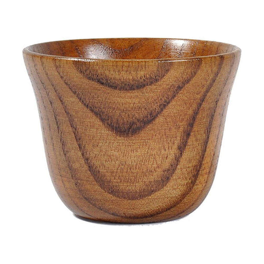 witspace Wooden Tea Cups New Wooden Cup Log Color Handmade Natural Wood ...