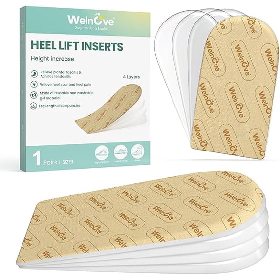 wmincc Heel Lift Inserts for Women Shoes - Adjustable Orthopedic Shoe ...