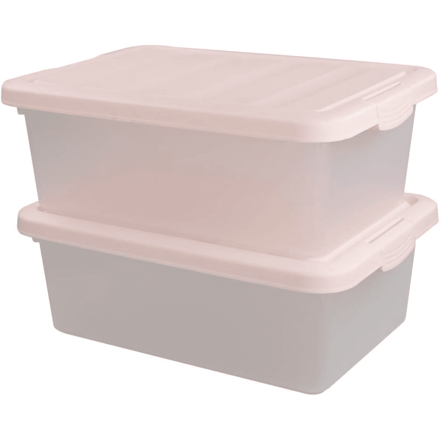 hltsiup 14 Quart Plastic Storage Clear Storage Bin with Lid 2 Packs - Walmart.com