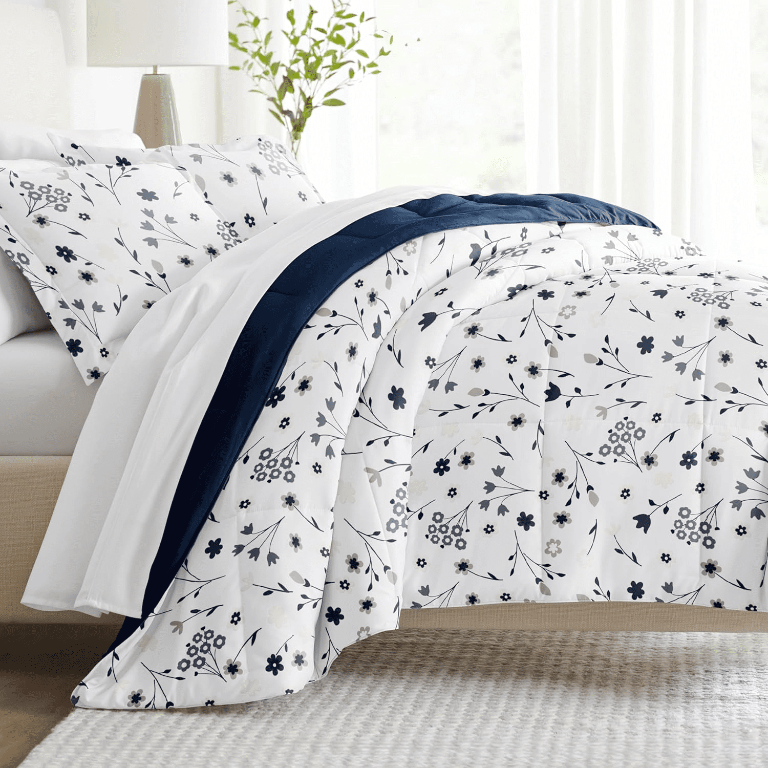 wmqydxg Reversible Queen/Full Comforter Set (3 Piece) - Bring with Our ...