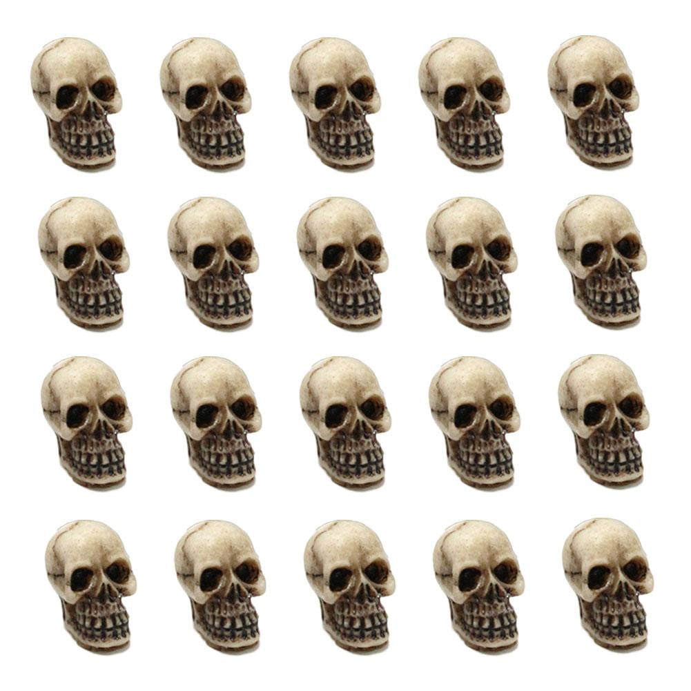 wnpxqnt 20Pcs Mini Skull Head Skeleton Skull Resin Skull Table Decor ...