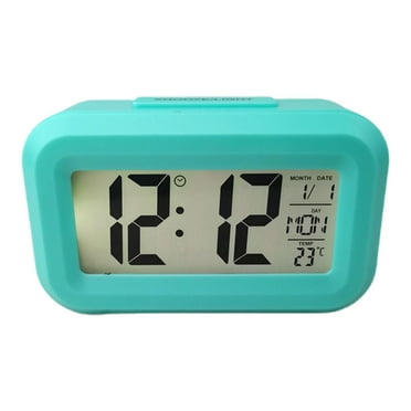 1.8" Curved Blue LED Alarm Clock - Compact and Stylish Timekeeping ...