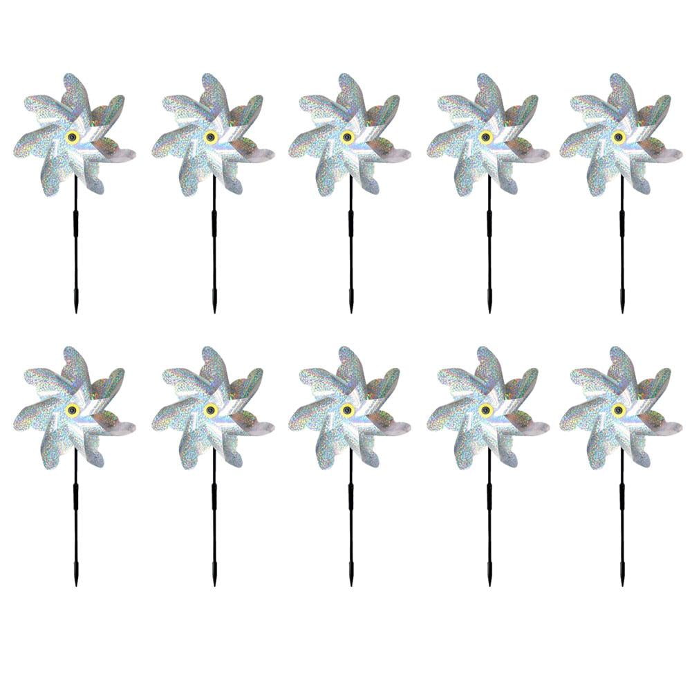 wnpxqnt Reflective Pinwheels with Stakes,Reflective Wind Spinners for ...