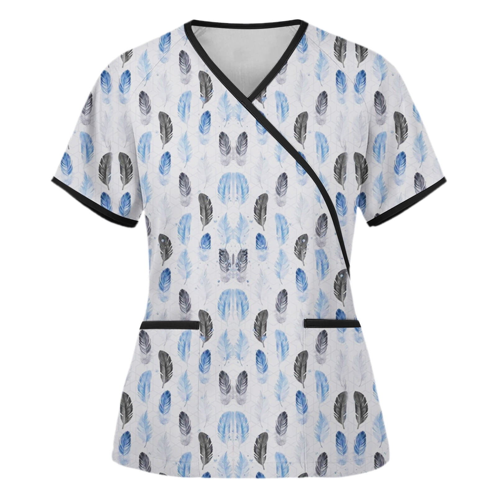 Wo Fusoul Fall Fashion 2023 Deals Plus Size Tops For Women Scrubs Top