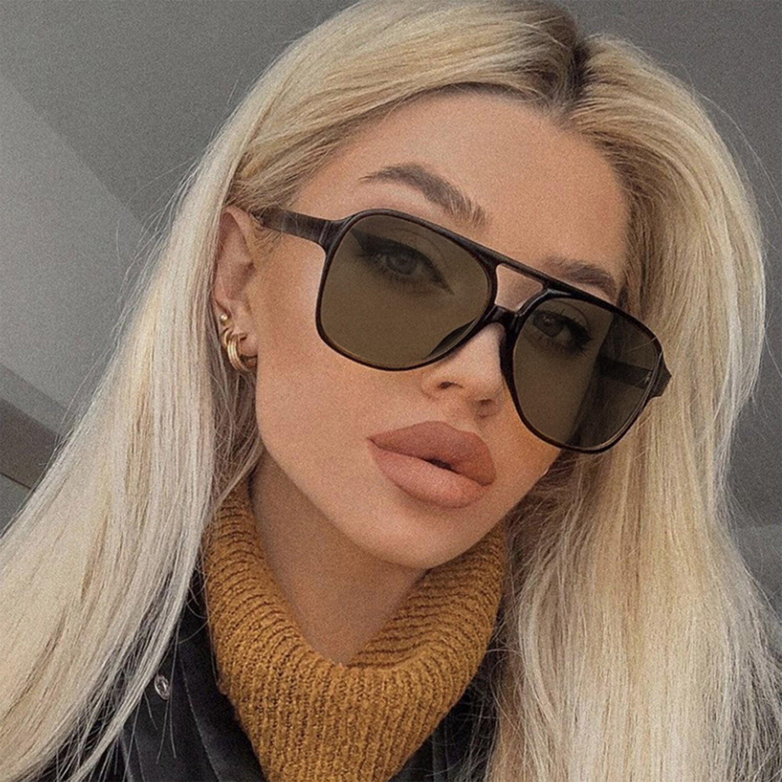 wofedyo Classic Round Sunglasses for Women Men Vintage Shades Large ...