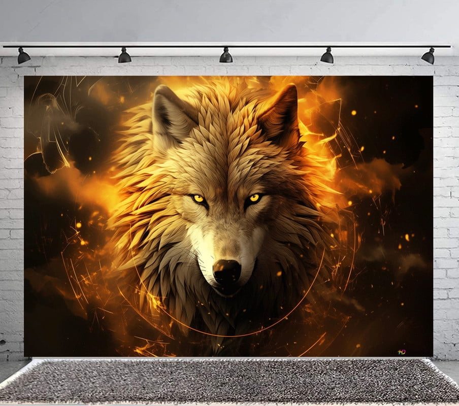 wolf Backdrop Banner Party Supplies Poster Movie Theme Background for ...