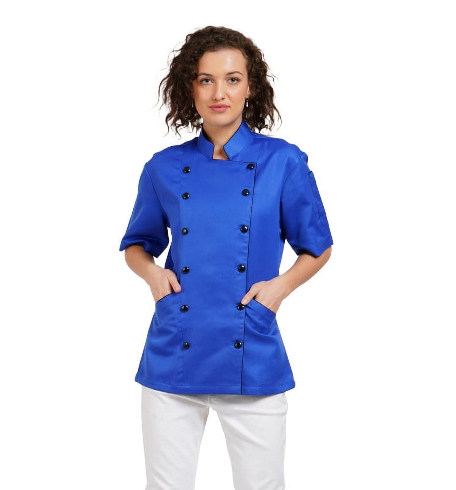 women's chef coat short sleeve lightweight kitchen bakery & culinary ...