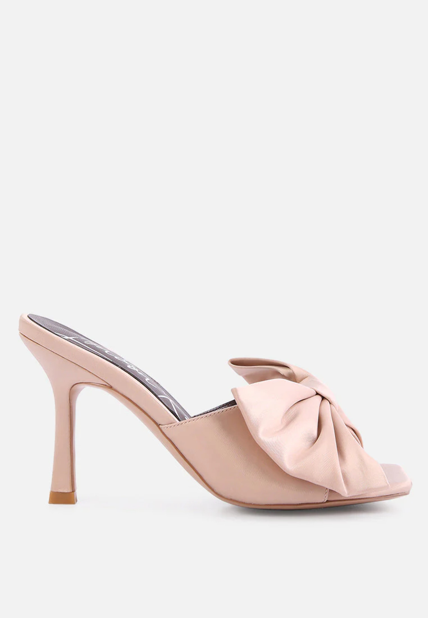 Wonderbuz Spool Heel Bow Slider Heels - Walmart.com