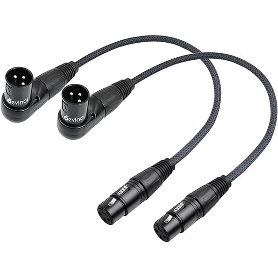 wonima01 Right Angle XLR Cable, Adjustable-Angle Male to Straight ...