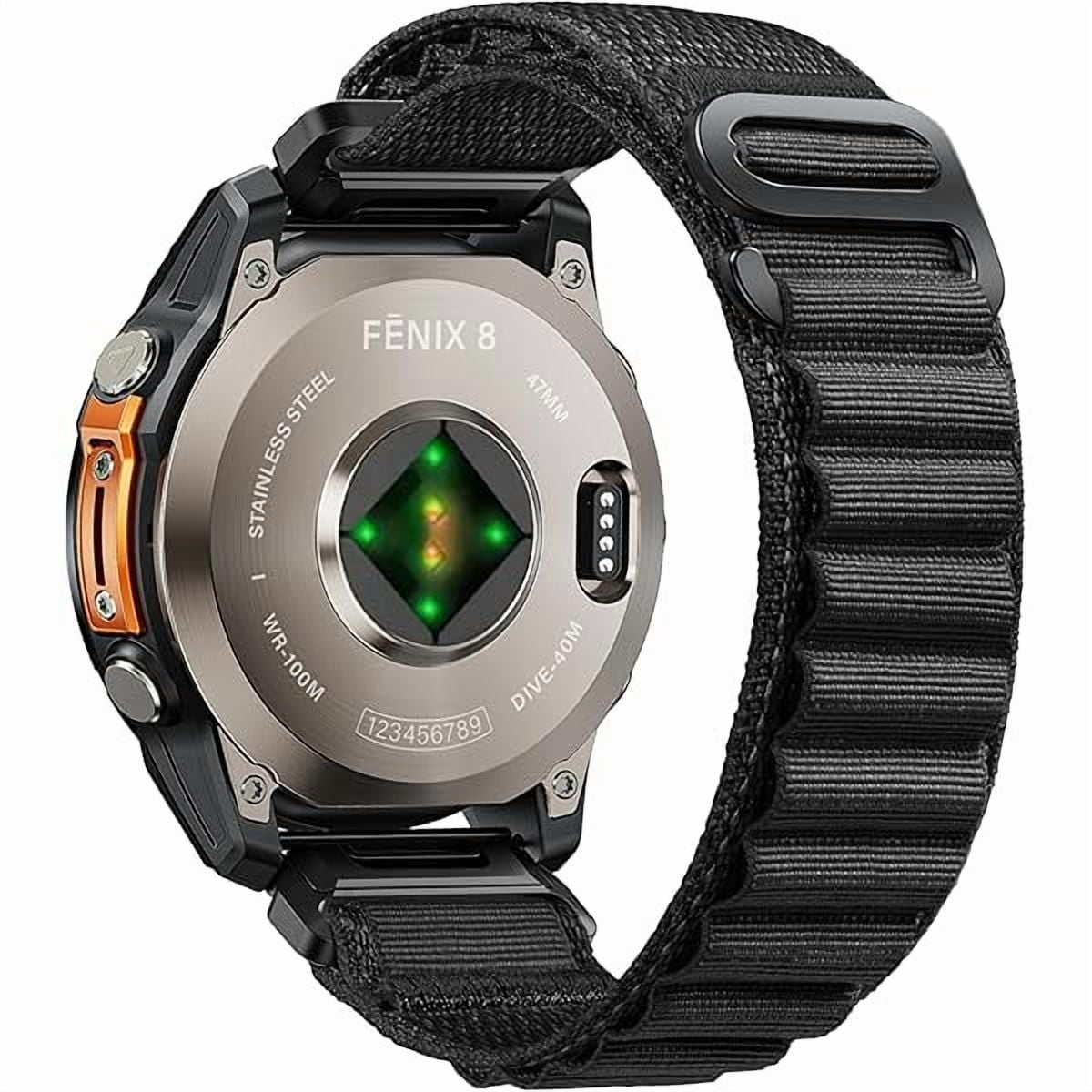 wonima02 Alpine Loop Nylon Watch Band Compatible with Garmin Fenix 5/6 ...