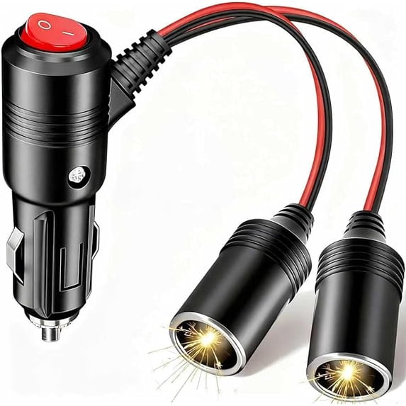 wonima05 Car Cigarette Lighter Splitter, 12v Splitter Adapter for Car ...