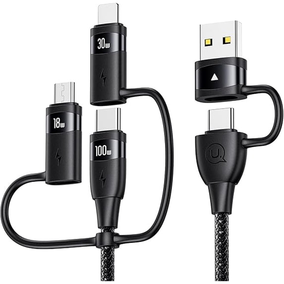 wonima10 240W Multi Charging Cable, 4ft 6-in-1 USB C Cable Fast ...