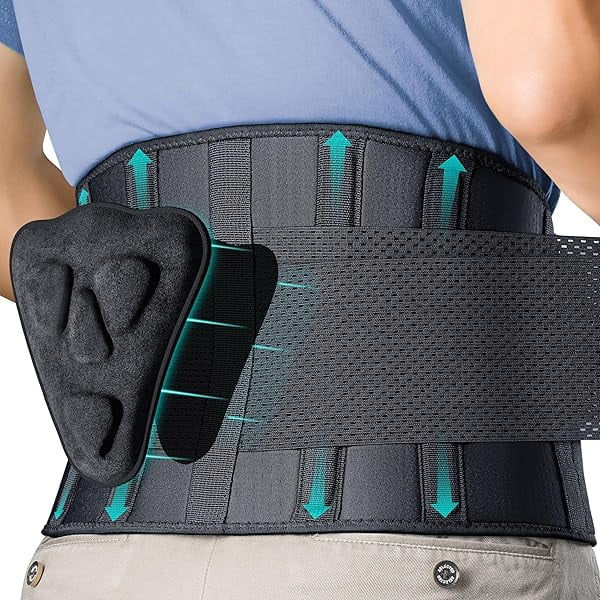 wonima10 Back Brace for Men Lower Back Pain Relief Lumbar Support Brace ...