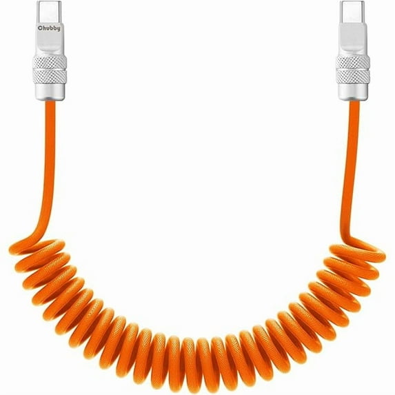 wonima10 Curly Chubby Retractable Fast Charging Cable 240W Coiled ...