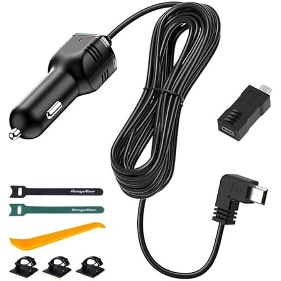 wonima10 Dash Camera Car Charger, Mini USB and Micro USB Interfaces, L ...