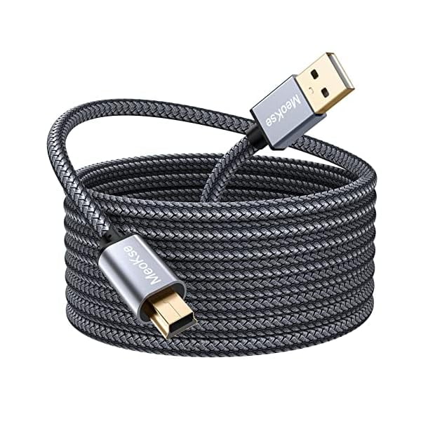 wonima10 Mini USB Cable 20FT/6M Portable USB 2.0 Type A to Mini B High ...