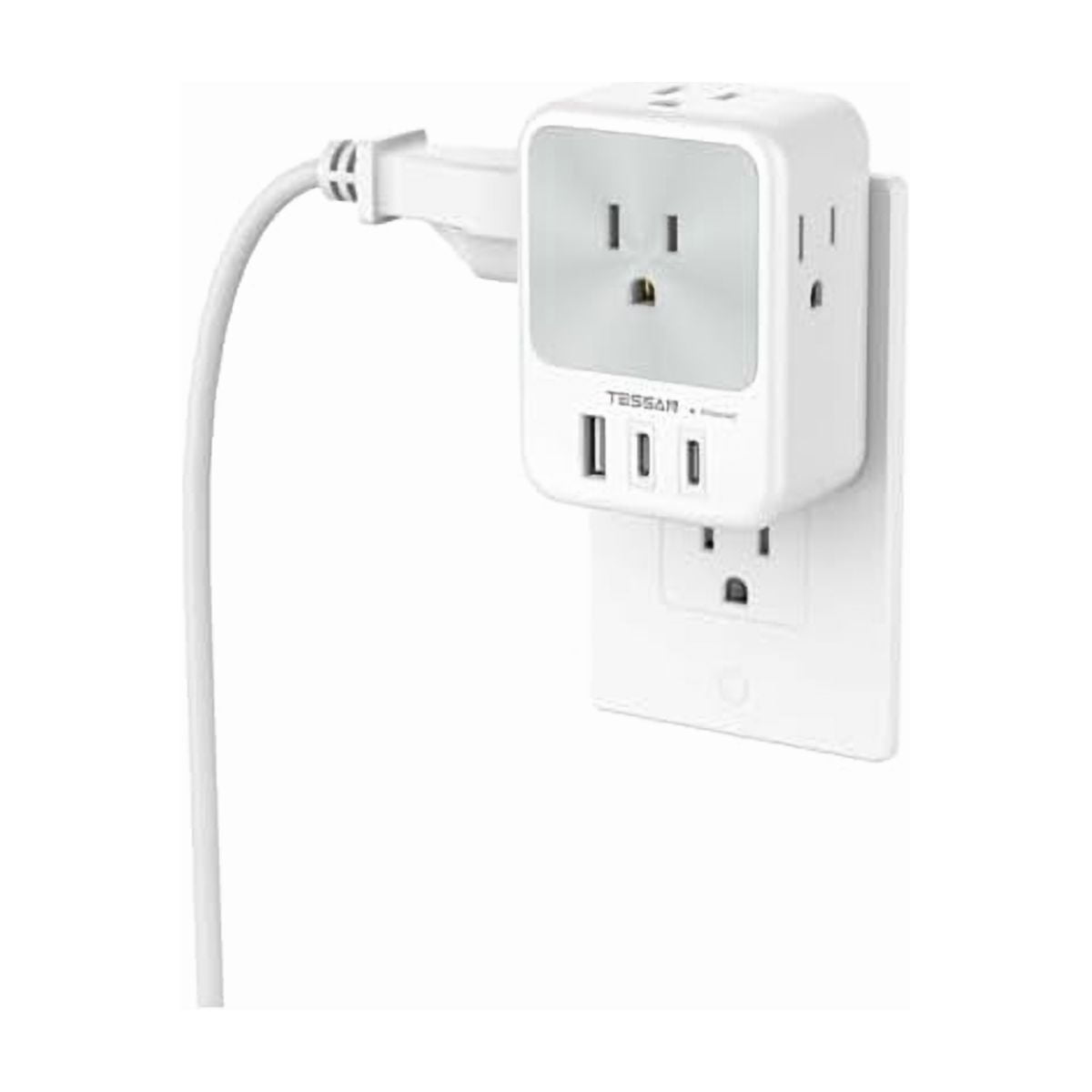 wonima10 Multi Plug Wall Outlet Splitter, Surge Protector 4 Outlet ...