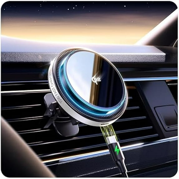 wonima10 Qi2 15W for MagSafe Car Mount Charger, (4.16 lbf) Strong ...