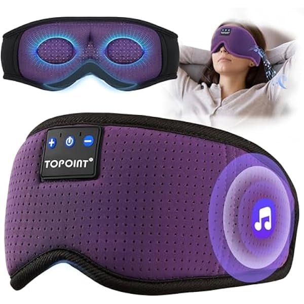 wonima10 Sleep Mask with Bluetooth Headphones Wireless, 3D Eye Mask for ...