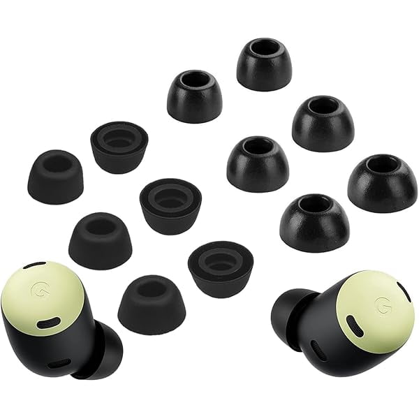 wonima66 [6 Pairs] Pixel Buds Pro 【 Memory Foam & Silicone 】 Ear Tips ...