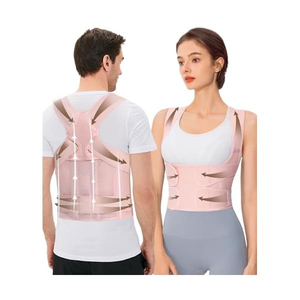 wonima66 Back Brace Posture Corrector for Women and Men, Breathable ...