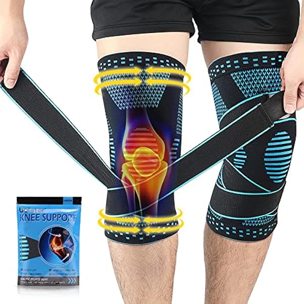 wonima66 Full Leg Sleeve, Knee Braces for Knee Pain Women & Men, Knee ...