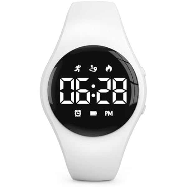wonima66 Kids Led Digital Pedometer Watch, Steps Counter, Waterproof ...