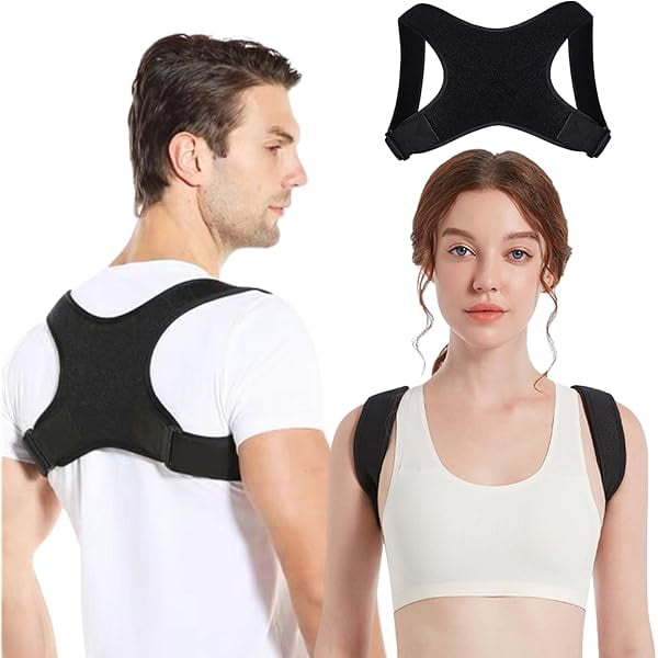 wonima66 Posture Corrector for Women and Men, Adjustable Back Brace for ...