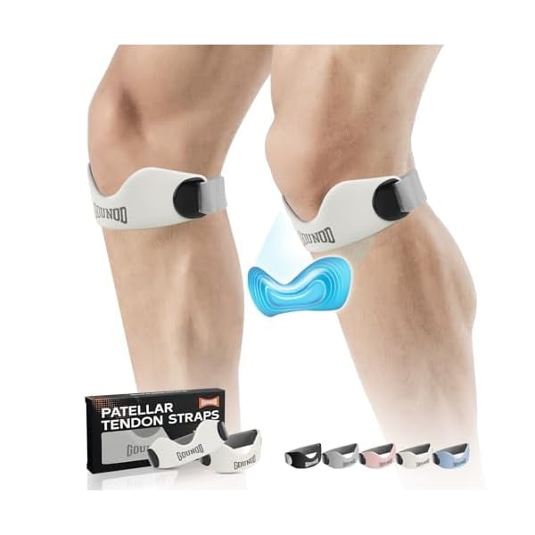 wonima66 Silicone Patellar Tendon Support Strap 2 Pack,Knee Strap for ...