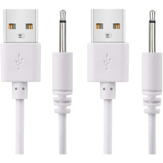 wonima88 2 Pack 2.7ft Replacement DC Charging Cable, USB to DC 2.5mm ...
