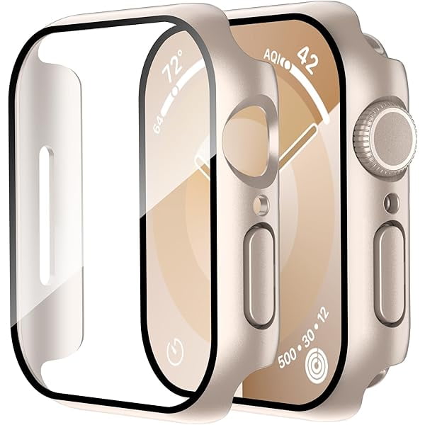 wonima88 2 Pack Apple Watch Series 10 42mm Case with Tempered Glass ...