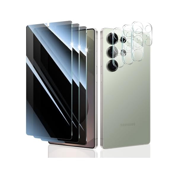 wonima88 3*Privacy Screen Protector and 3*Camera Lens Protector for ...