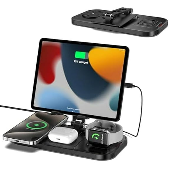 wonima88 4 in 1 Wireless Charger for Apple Devices Charging Station for ...