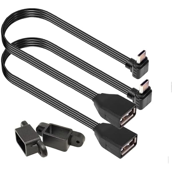 wonima88 90 Degree USB C to USB 3.1 OTG Adapter (2 Pack), Right Angled ...
