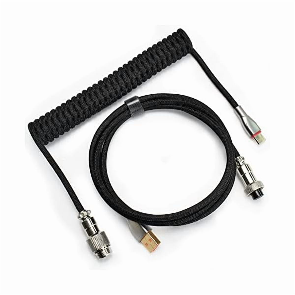 wonima88 Braided Keyboard Cables 1.5m Coiled Type-C to USB A with ...