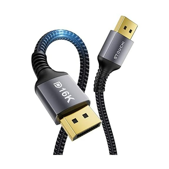 wonima88 Displayport 2.1 Cable 10FT/3M, 80Gbps [16K@60Hz, 8K@120Hz, 4K ...