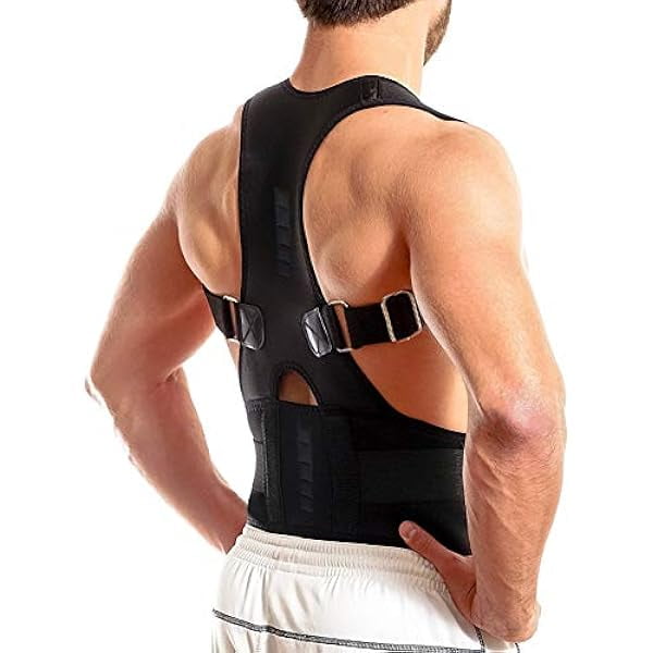 wonima88 Thoracic Back Brace Posture Corrector- Magnetic Lumbar Back ...