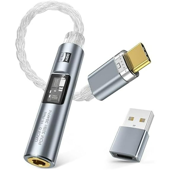 wonima88 USB C to 3.5mm DAC Dongle with Dual Chip CX31993 MAX97220 ...