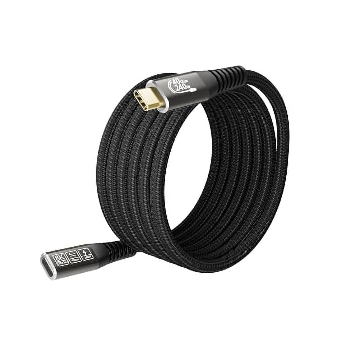wonima88 USB-C for Thunderbolt 4 Extension Cable 40Gbps Data Transfer ...