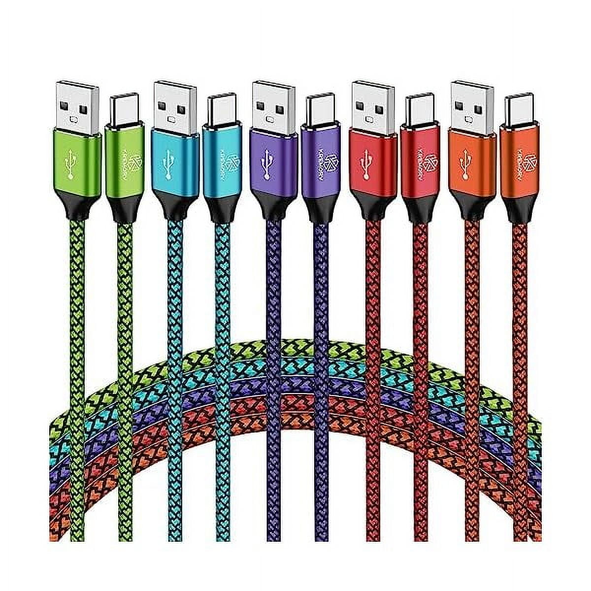 wonima88 USB Type C Cable 5-Pack 10ft USB A to Type C Cable 10 Feet ...