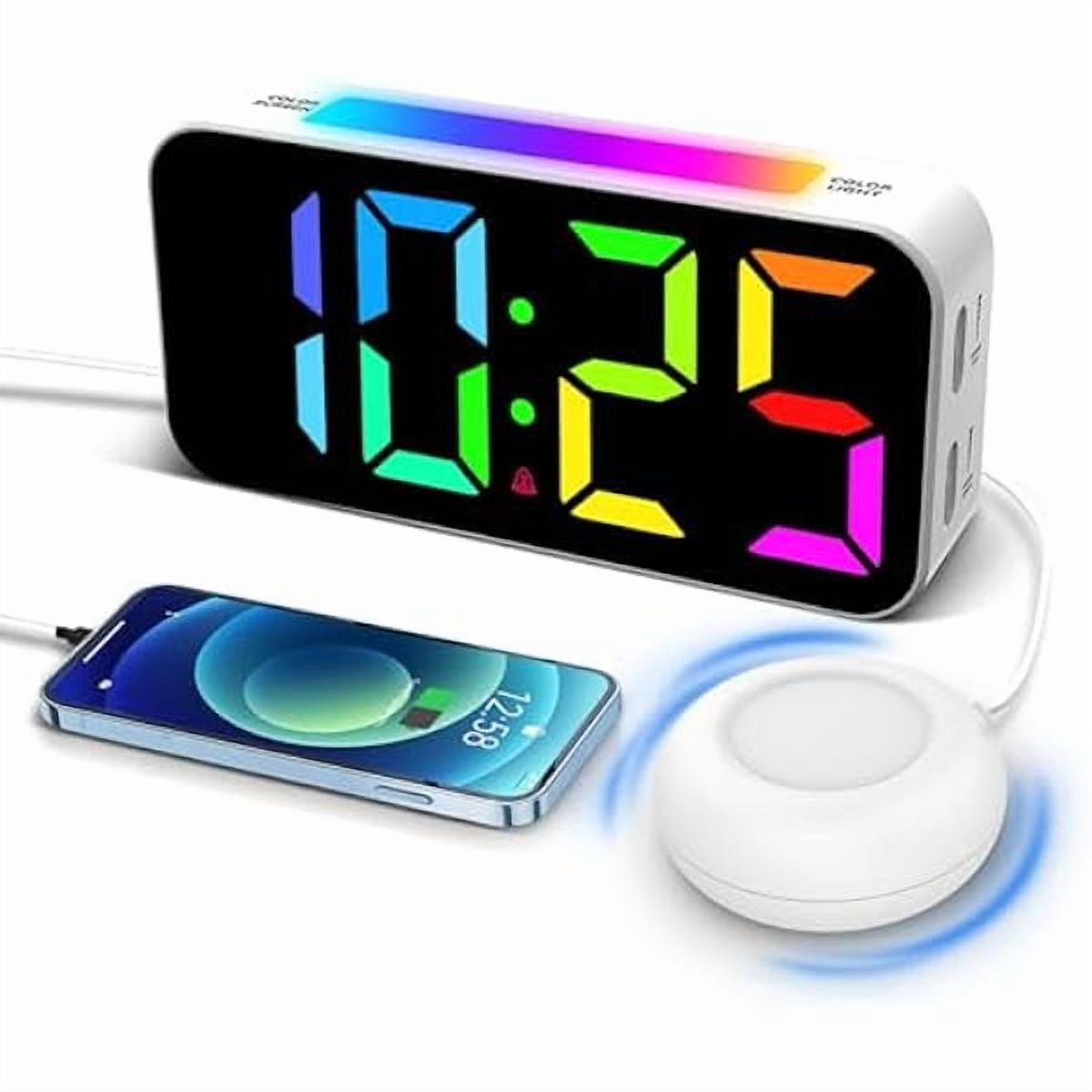 wonima99 Alarm Clocks for Heavy Sleepers, Vibrating Alarm Clock with ...