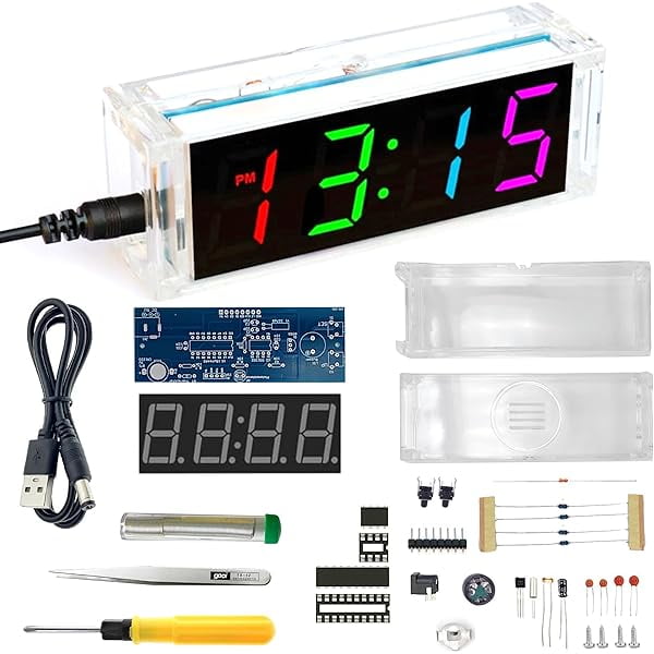 wonima99 LED Digital Clock DIY Soldering Practice Kit for Beginners ...