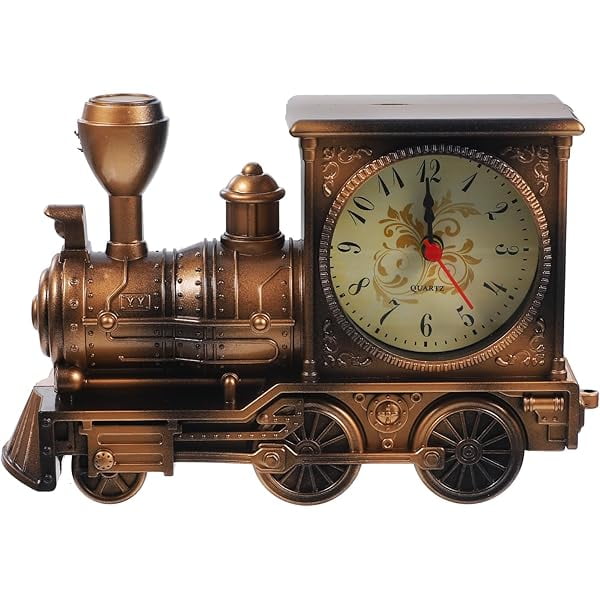 wonima99 Vintage Retro Train Train Alarm Clock Quartz Alarm Clock ...