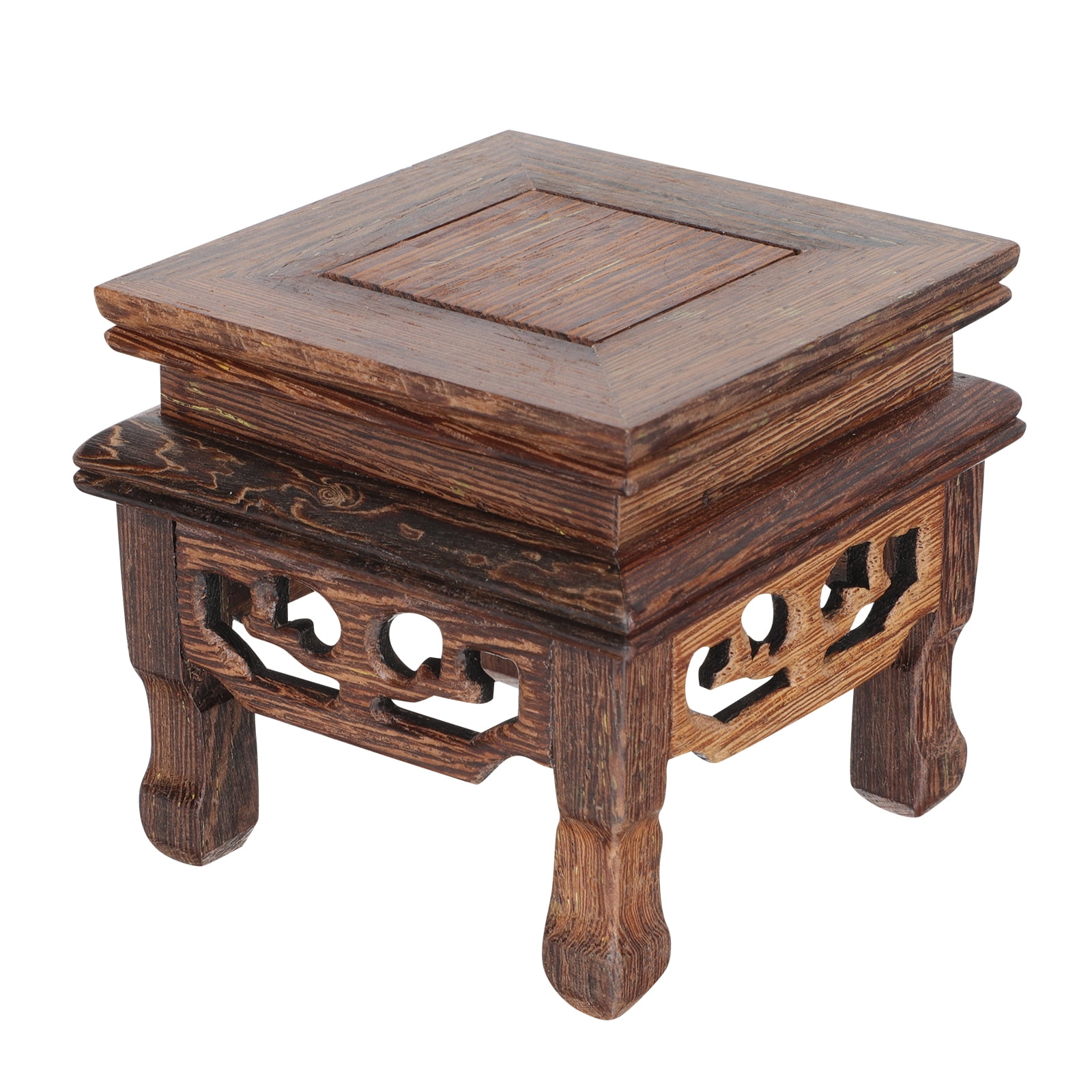 wood pot stands vintage wooden flower pot display base decorative ...