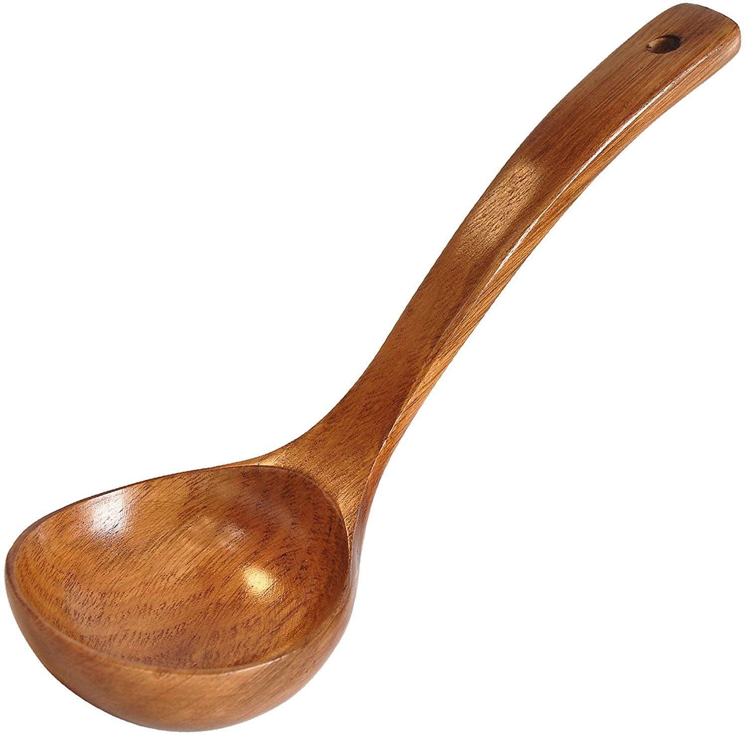 **wooden ladle with long handle, handmade soup ladle for cooking ...