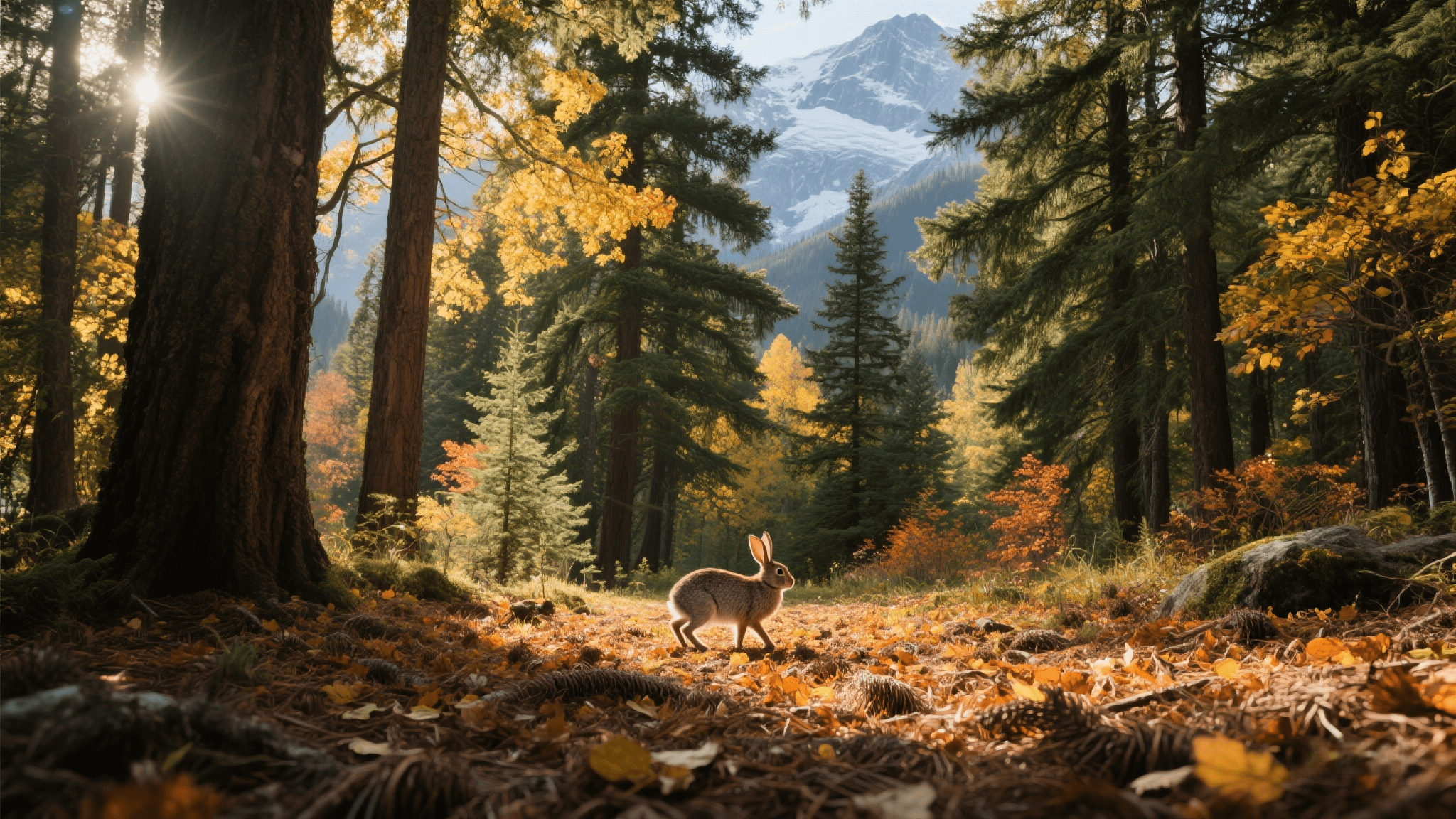 wooden puzzle The Autumnal Forest in Glacier National Park - A ...