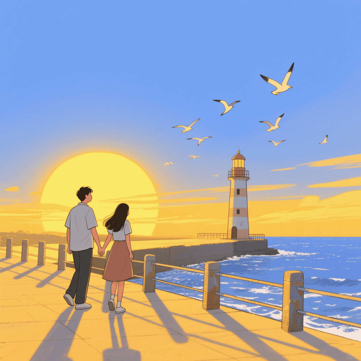 wooden puzzle Couples enjoy watching the sunset Hard Challenging ...