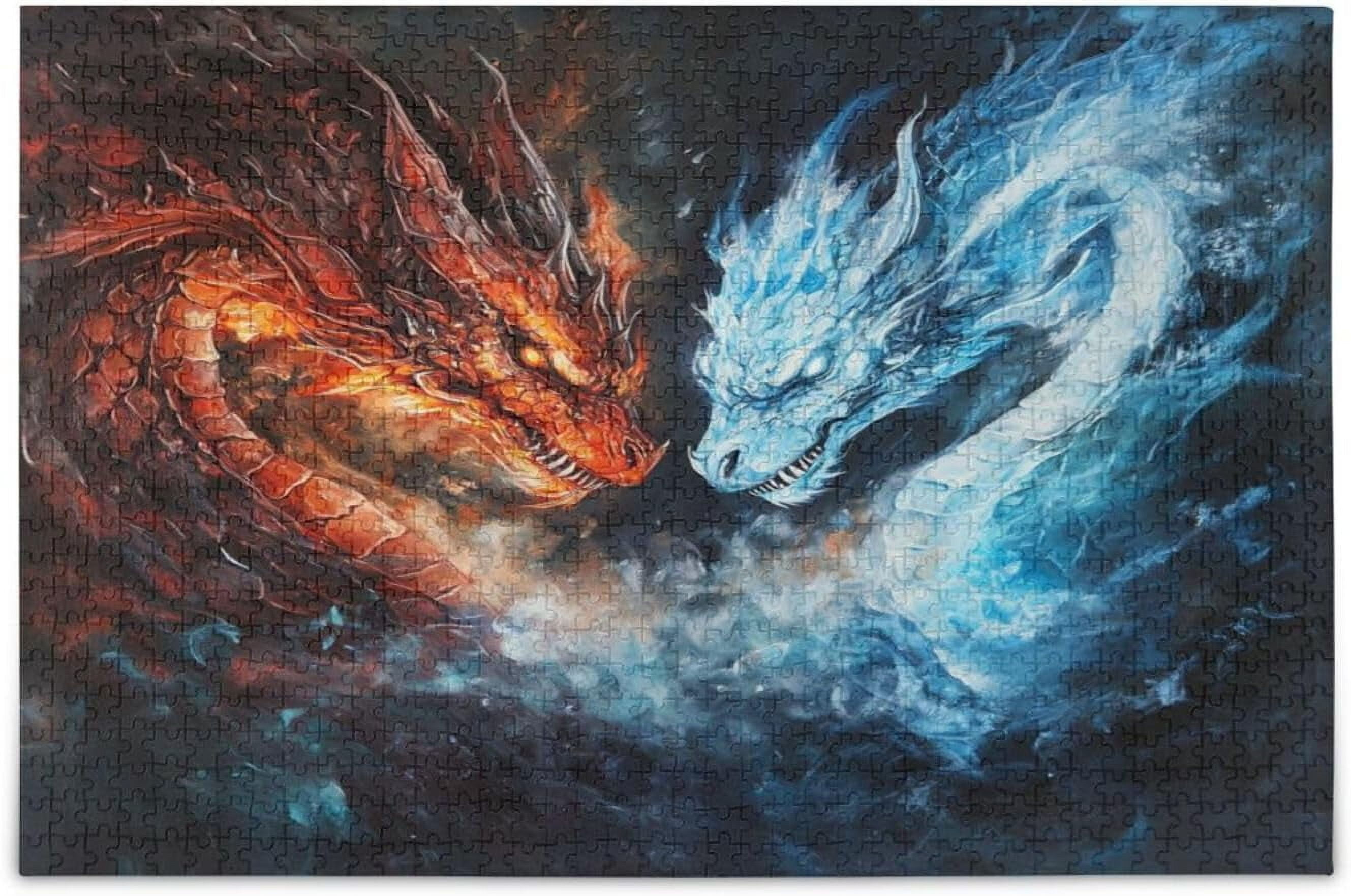 wooden puzzle Dragons Hard Challenging Exercise Intellegent wall decor ...