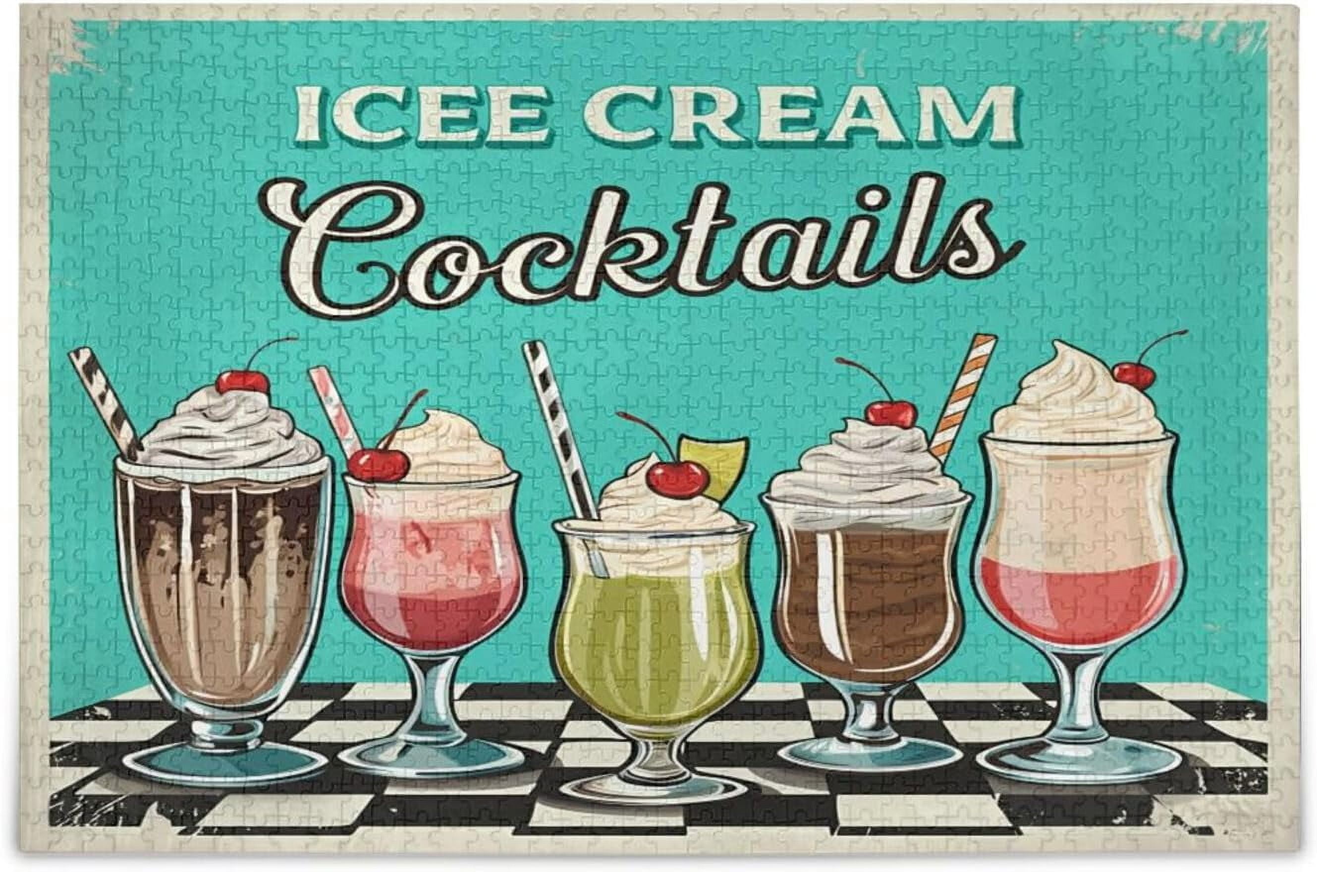 wooden puzzle Ice Cream Teal Hard Challenging Exercise Intellegent wall ...