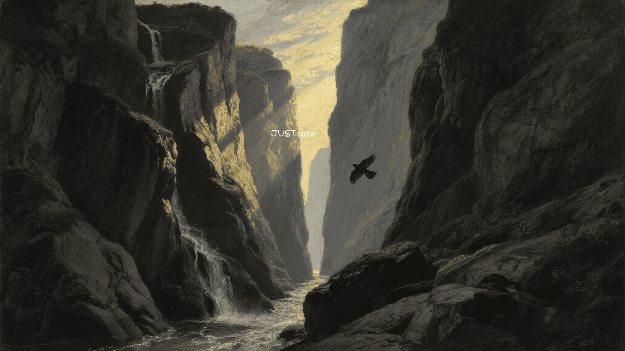 wooden puzzle A Majestic One - Line Sky with a Flying Bird in the ...